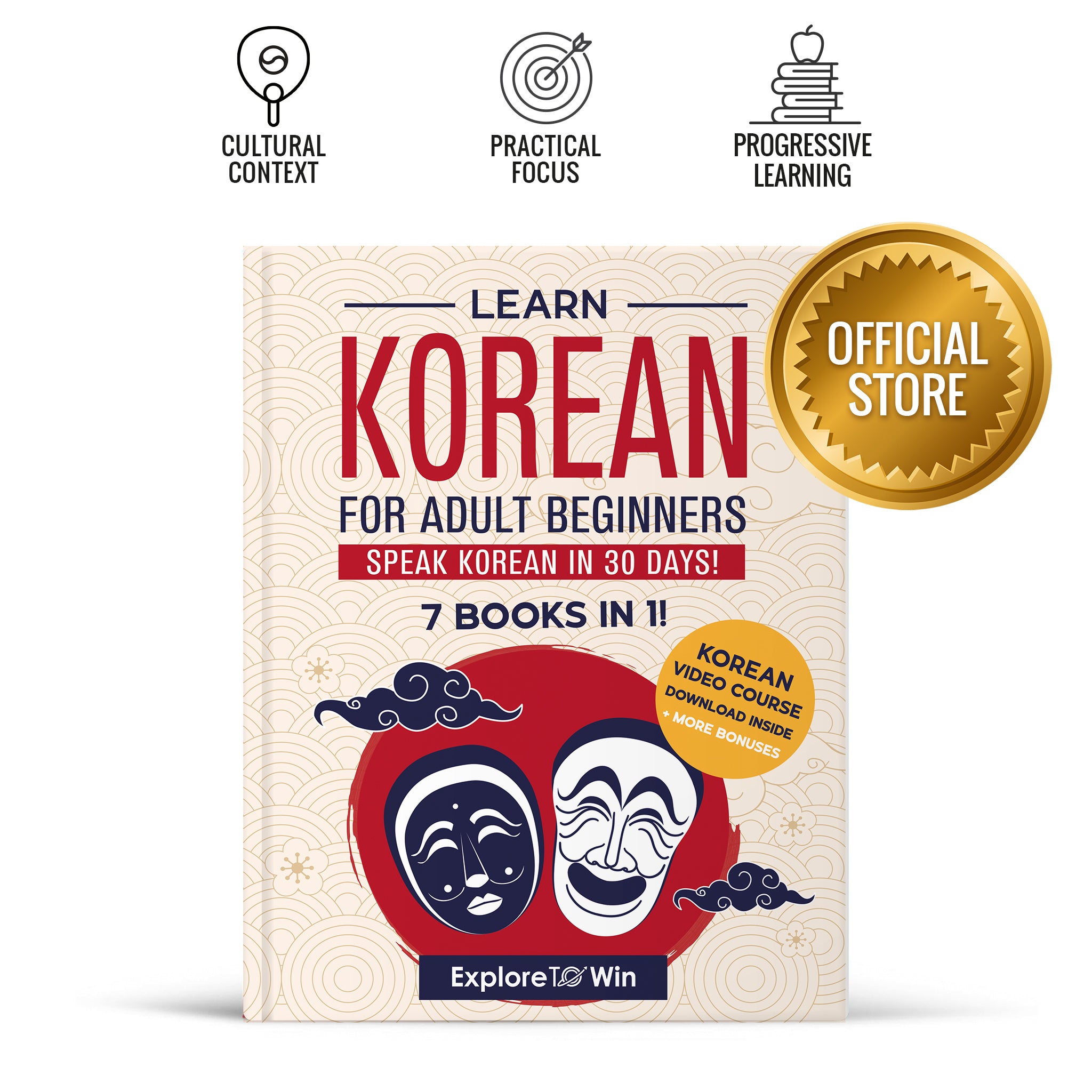 Learn Korean for Adult Beginners: 7 Books in 1: Speak Korean In 30 Day ...