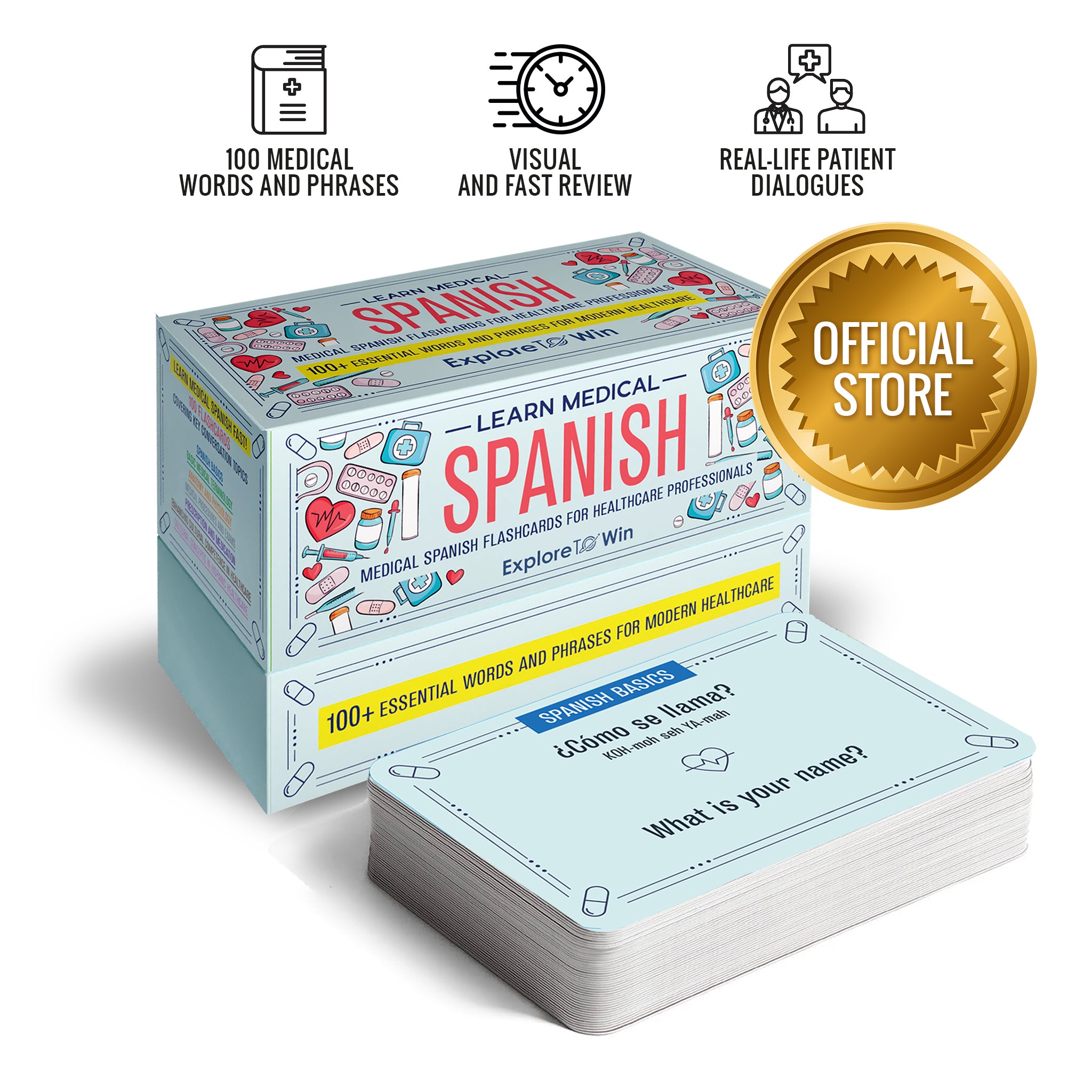 Learn Medical Spanish Flashcards for Healthcare Professionals: 100+ Es ...